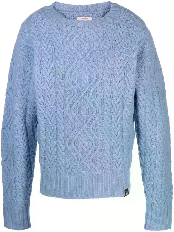 Martine Rose Cable-knit Merino Wool Jumper