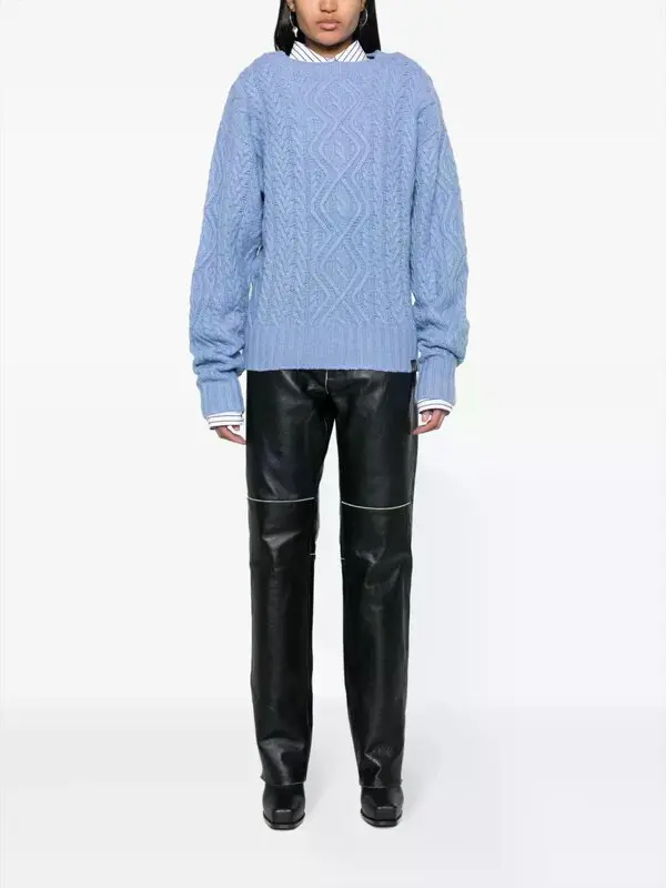 Martine Rose Cable-knit Merino Wool Jumper