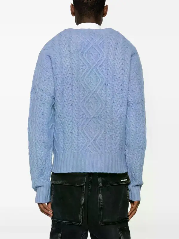 Martine Rose Cable-knit Merino Wool Jumper