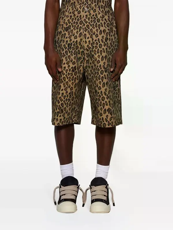 BLUEMARBLE Leopard-print Cotton Shorts