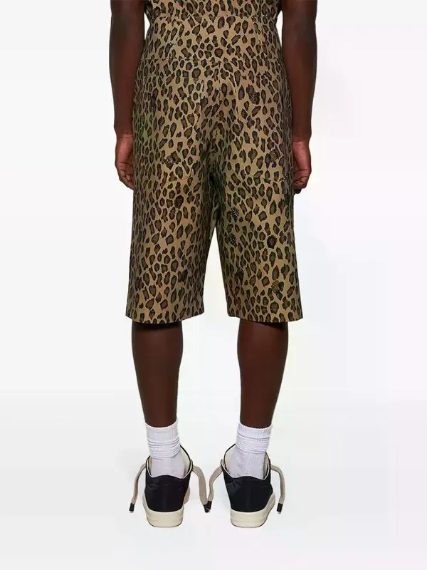 BLUEMARBLE Leopard-print Cotton Shorts
