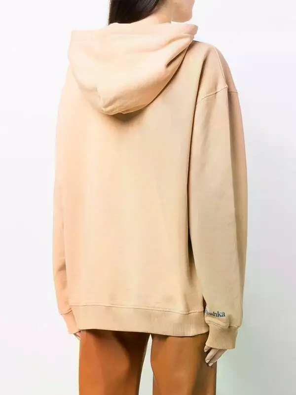 Nanushka Organic Cotton Hoodie With Logo Print
