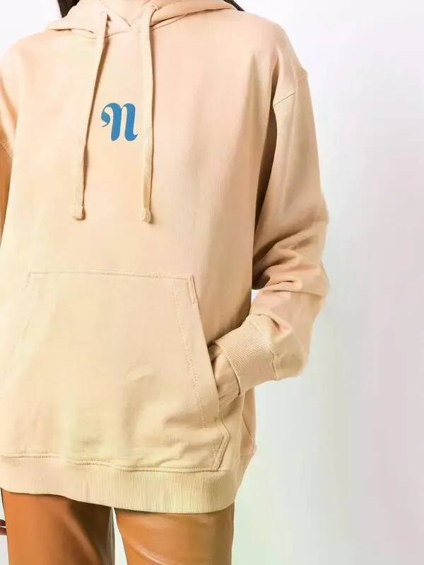 Nanushka Organic Cotton Hoodie With Logo Print