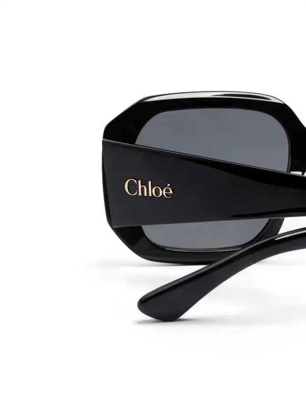 Chloé Oversized Frame Sunglasses - Black
