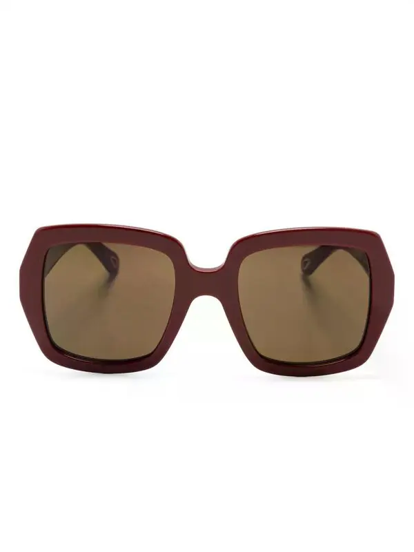 Chloé Square-frame Sunglasses - Red
