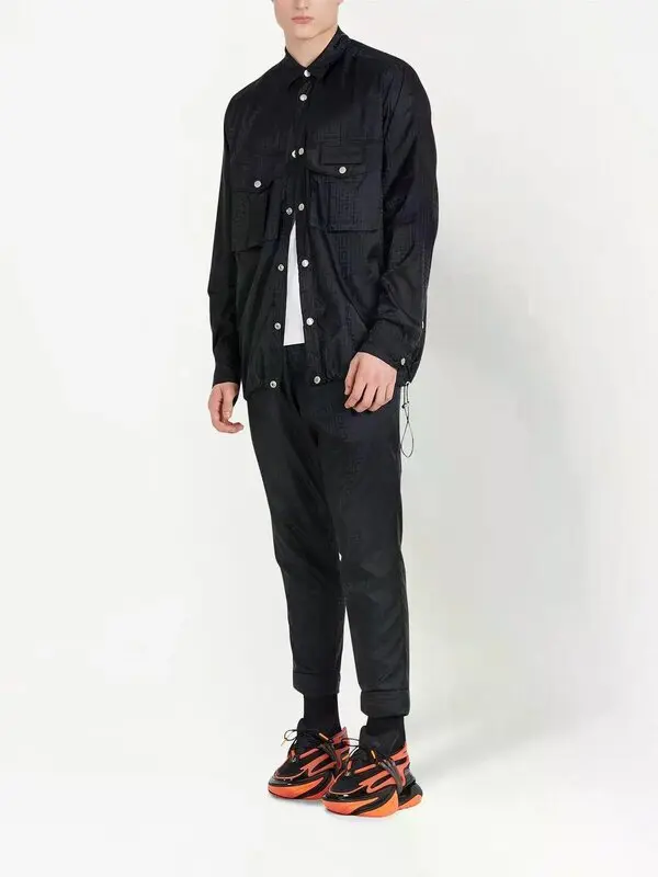Balmain Monogram Button-up Over Shirt