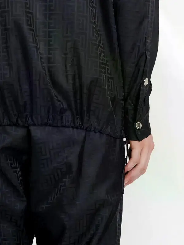 Balmain Monogram Button-up Over Shirt