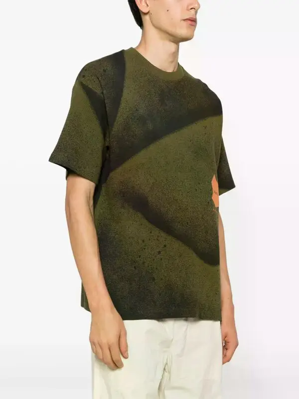 OBJECTS IV LIFE Waffle Logo-print Cotton T-shirt