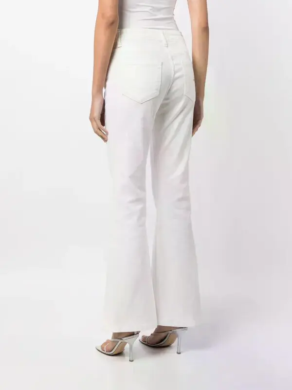 MADISON MAISON Star-print High-rise Flared Jeans