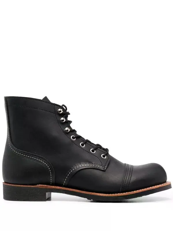Red Wing Lace-up Ankle Boots - Black