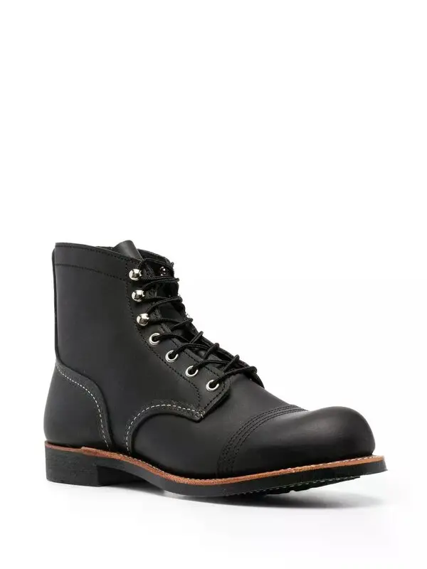 Red Wing Lace-up Ankle Boots - Black