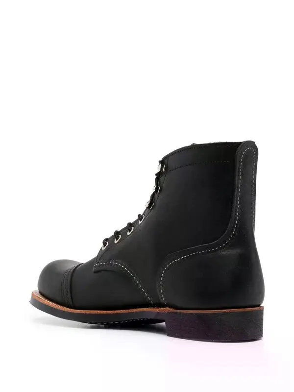 Red Wing Lace-up Ankle Boots - Black