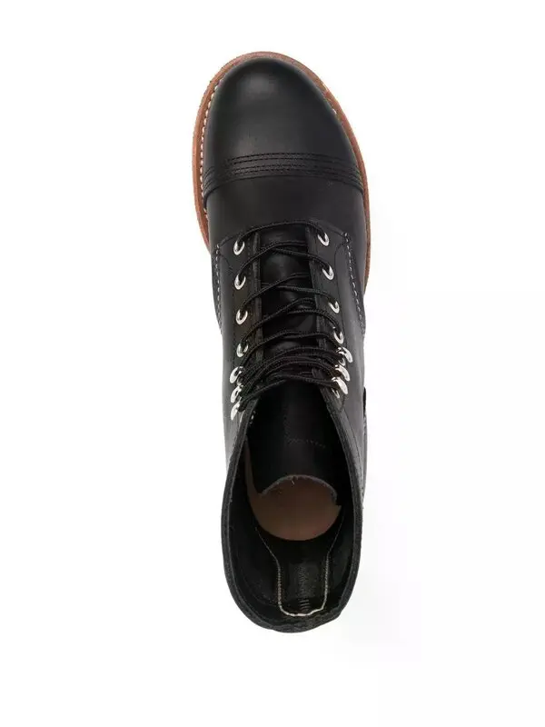 Red Wing Lace-up Ankle Boots - Black