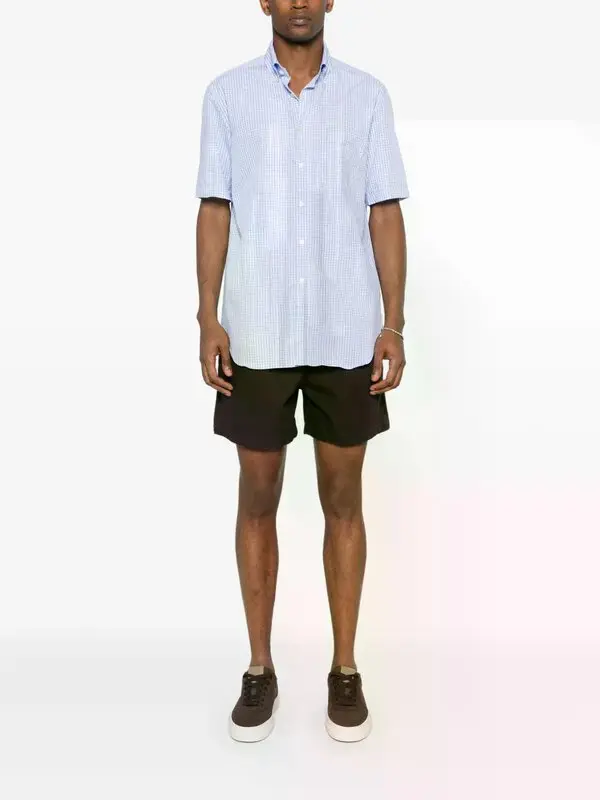 XACUS Check-pattern Cotton Shirt