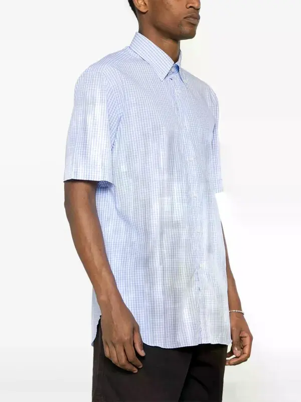 XACUS Check-pattern Cotton Shirt