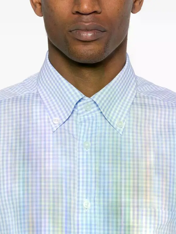 XACUS Check-pattern Cotton Shirt