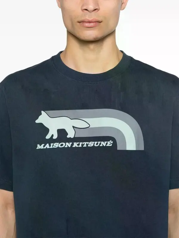 Maison Kitsuné Fox-motif Cotton T-shirt