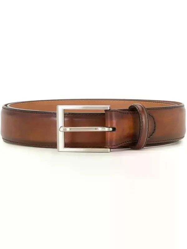 Magnanni Ombre Finish Leather Belt - Brown