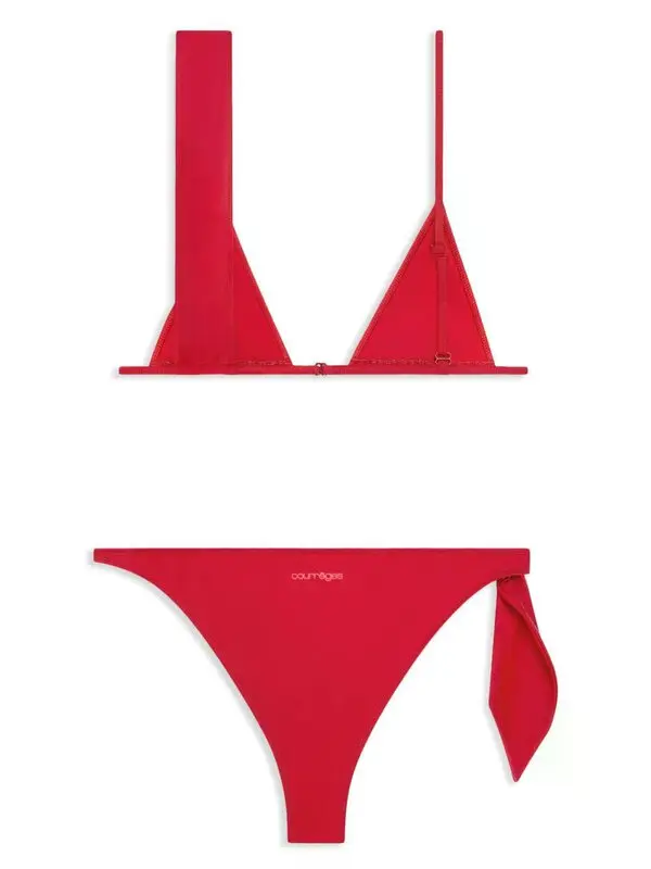 COURREGES Bikini Set With Triangle Cups And Spaghetti Straps