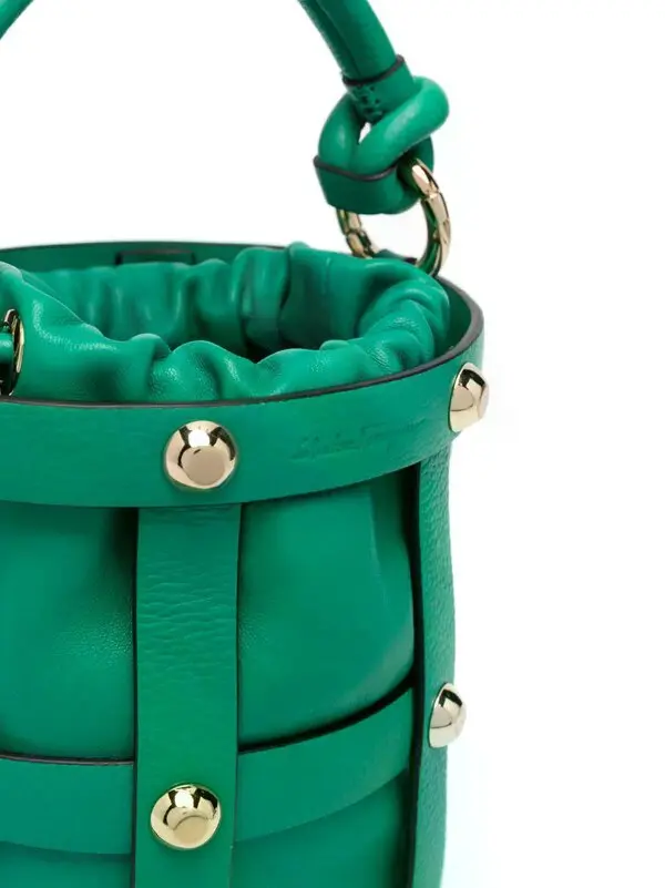 FERRAGAMO Caged-design Bucket Bag