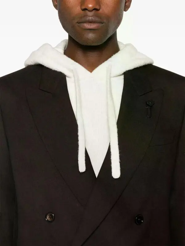LARDINI Double-breasted Blazer - Brown