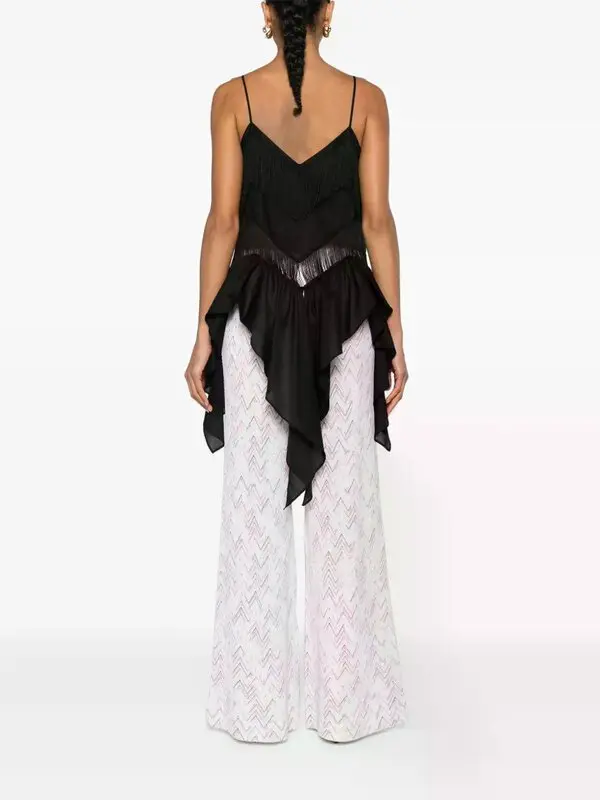 Pinko Fringed Draped Top