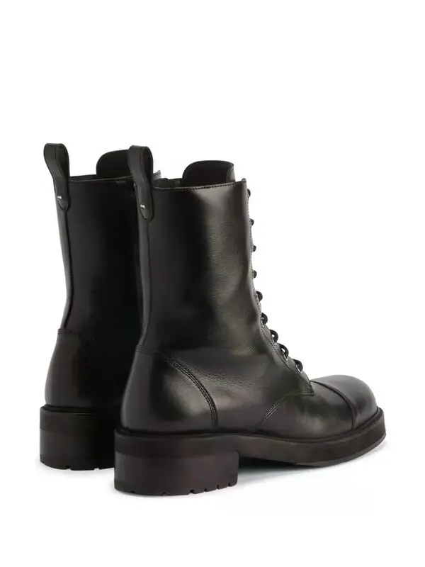 GIUSEPPE ZANOTTI Leather Lace-up Boots