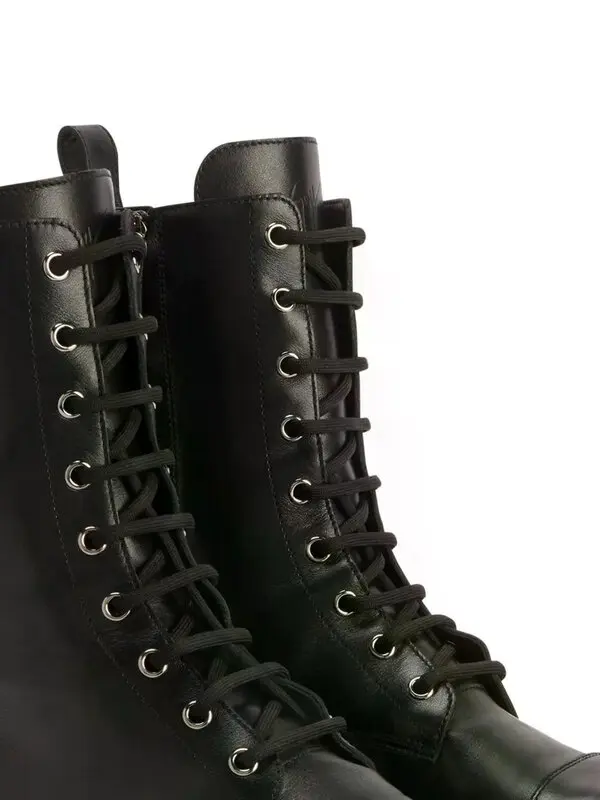 GIUSEPPE ZANOTTI Leather Lace-up Boots