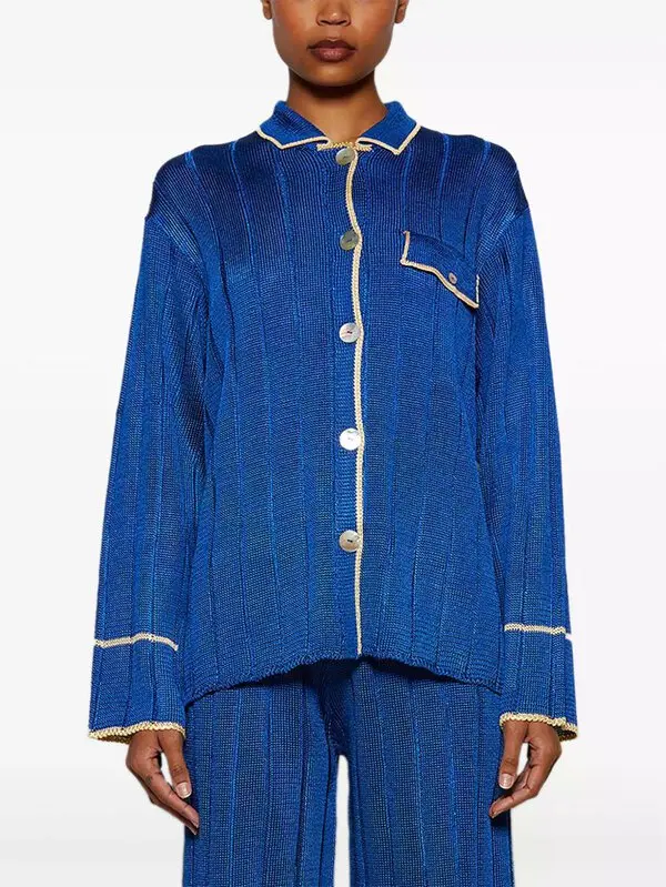 Calle Del Mar Long-sleeve Ribbed Shirt