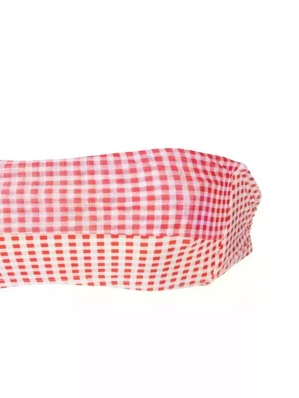 AMIR SLAMA Gingham-check Pattern Bikini Set