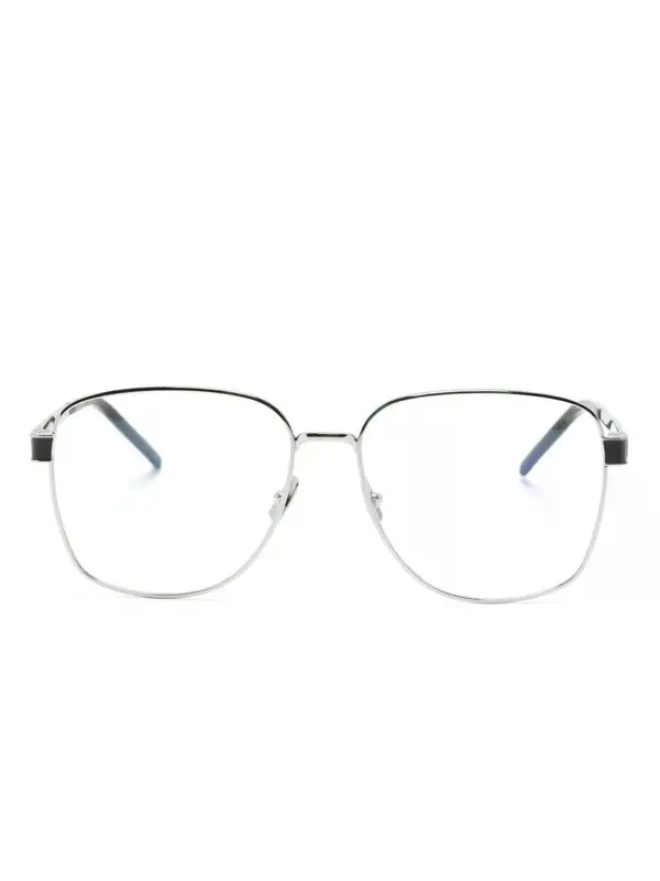 Saint Laurent Sl M134 Square-frame Glasses - Silver