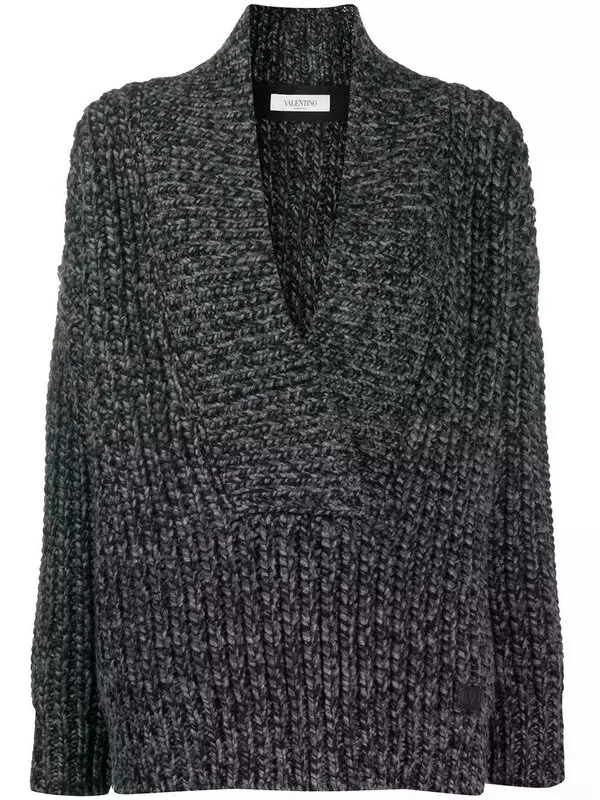 Valentino Garavani Oversized Mélange Knit Jumper