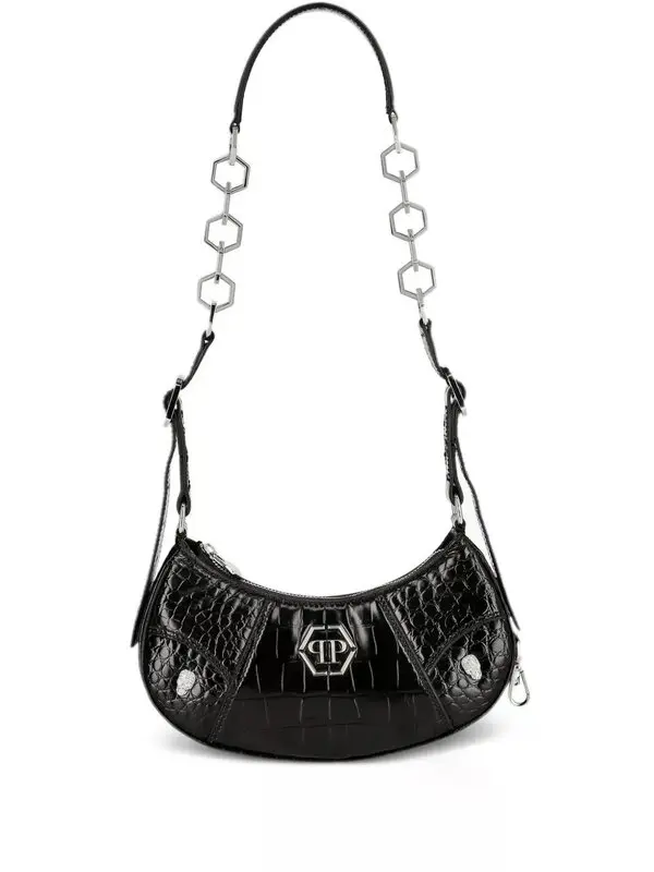 Philipp Plein Logo-plaque Leather Shoulder Bag