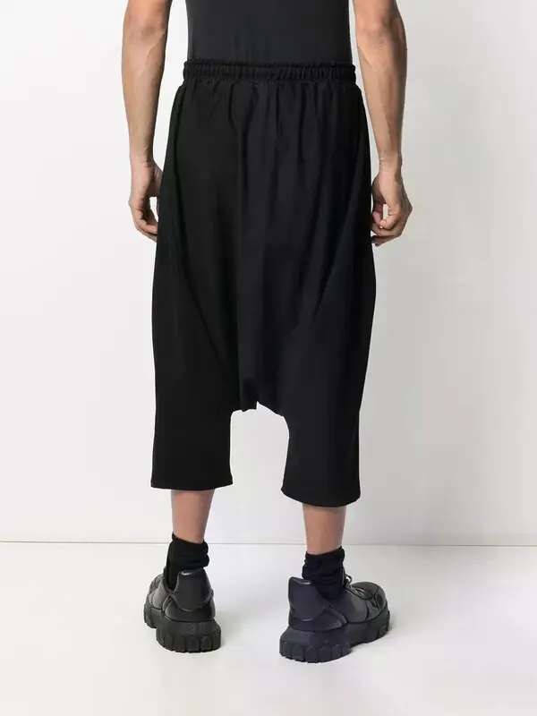 Alchemy Fashions Cropped Drop-crotch Trousers