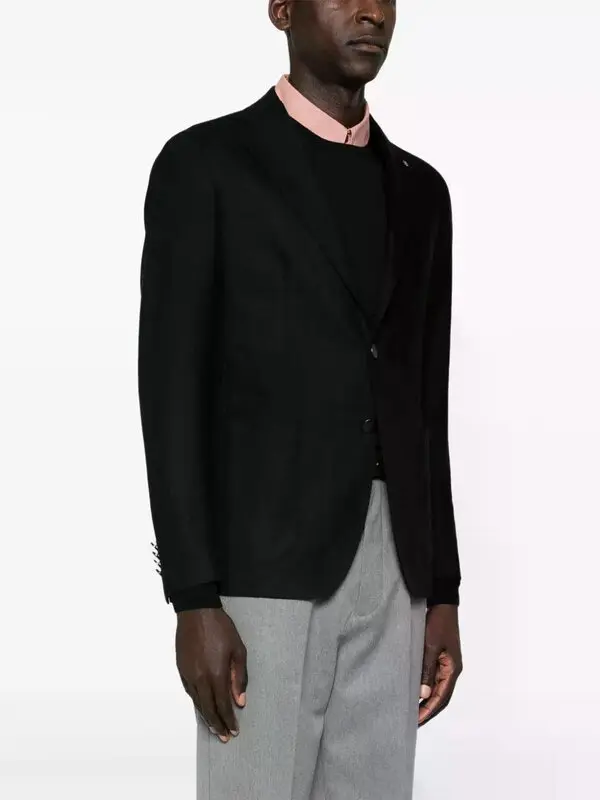 Tagliatore Brooch Detail Blazer - Black