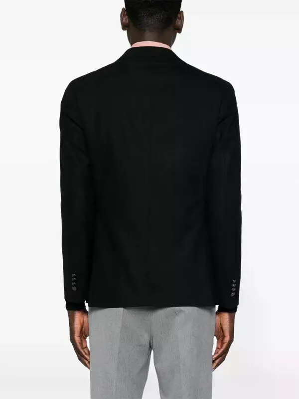 Tagliatore Brooch Detail Blazer - Black