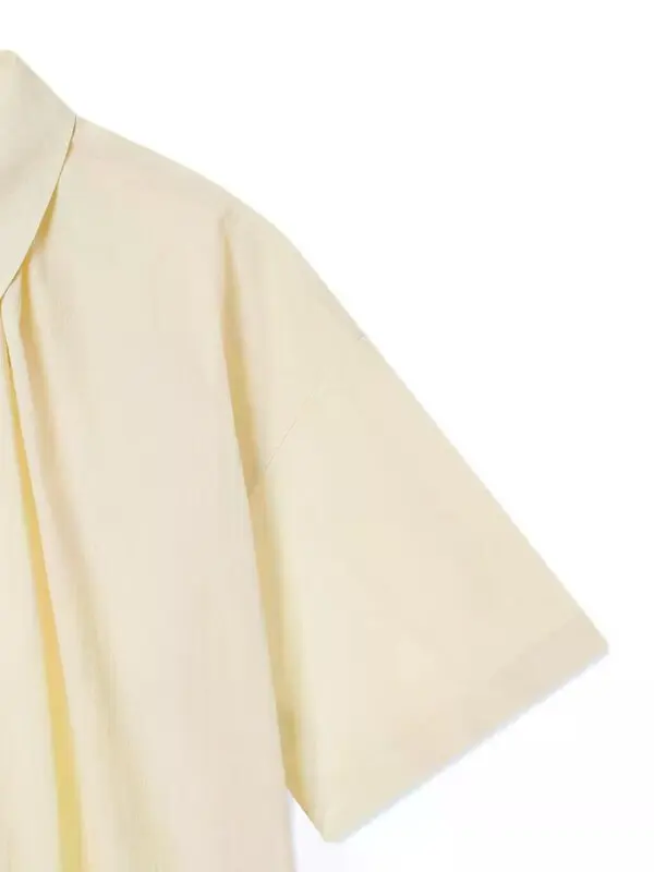 STUDIO TOMBOY Pleated Short-sleeve Shirt - Neutrals