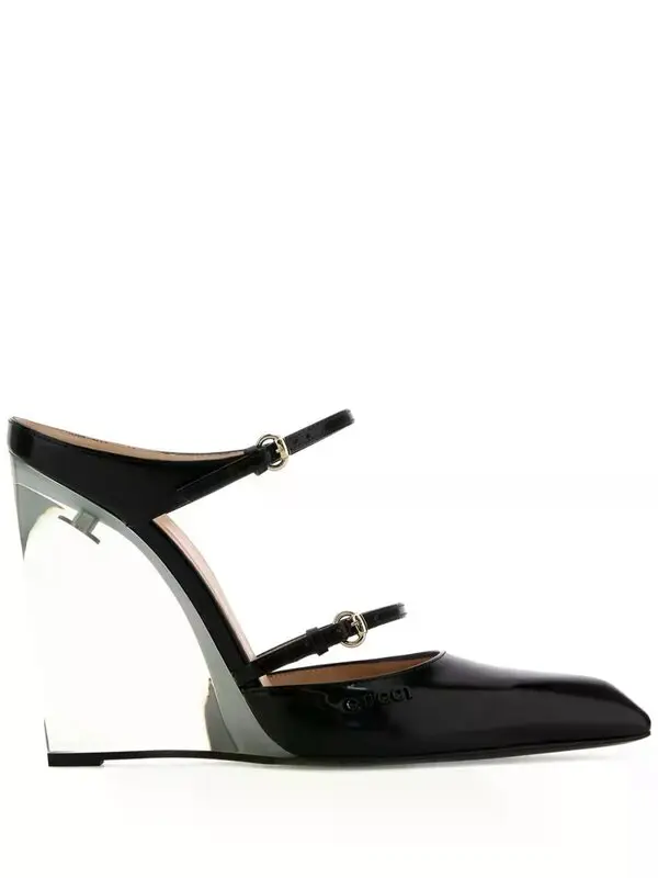 Gucci 110mm Transparent Heel Mules