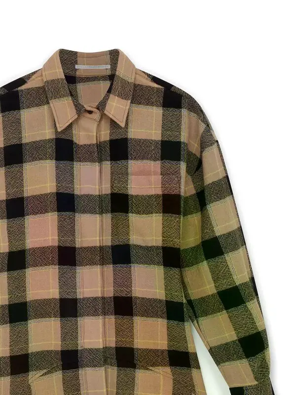 Stella McCartney Check-pattern Wool Shirt Dress