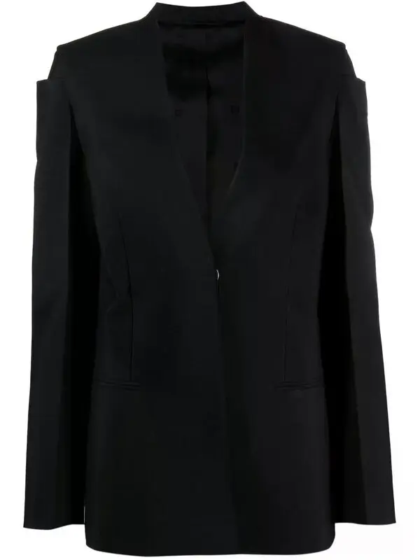 Givenchy Collarless Single-breasted Jacket