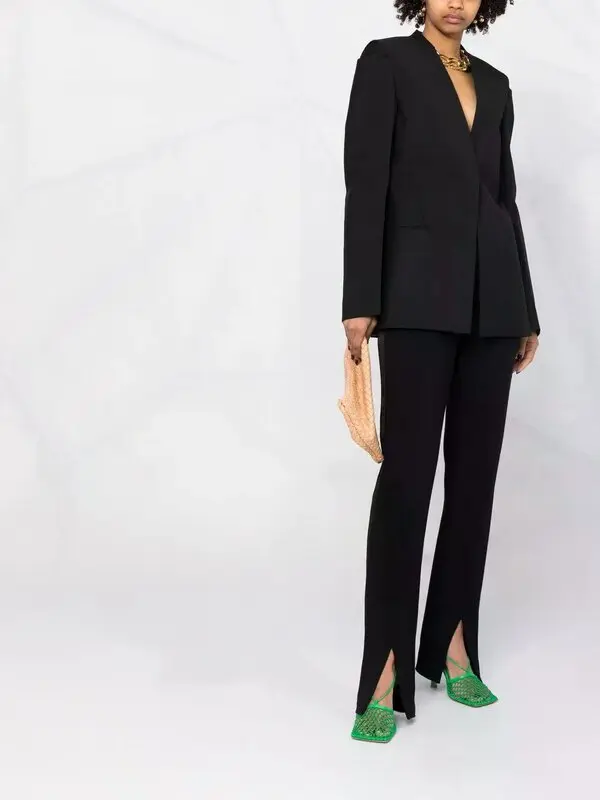 Givenchy Collarless Single-breasted Jacket