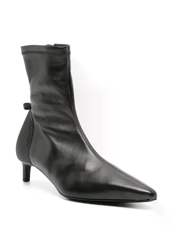COURREGES Scuba Leather Ankle Boots