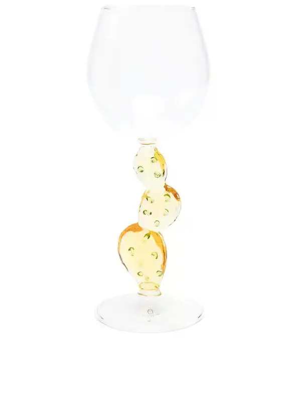 ICHENDORF MILANO Cactus-motif Asymmetric Wine Glass - Neutrals