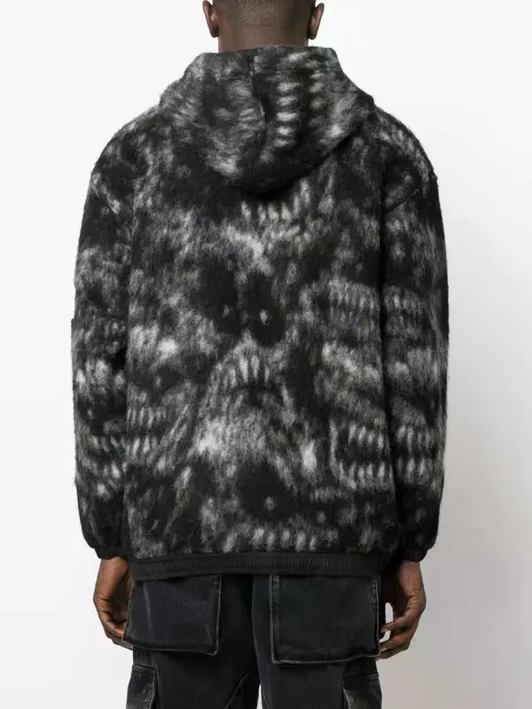 Aries Logo-patch Drawstring Hoodie