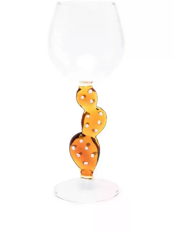 ICHENDORF MILANO Cactus-motif Asymmetric Wine Glass - Neutrals