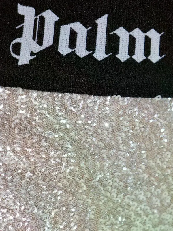 Palm Angels Sequin-embellished Flared Trousers
