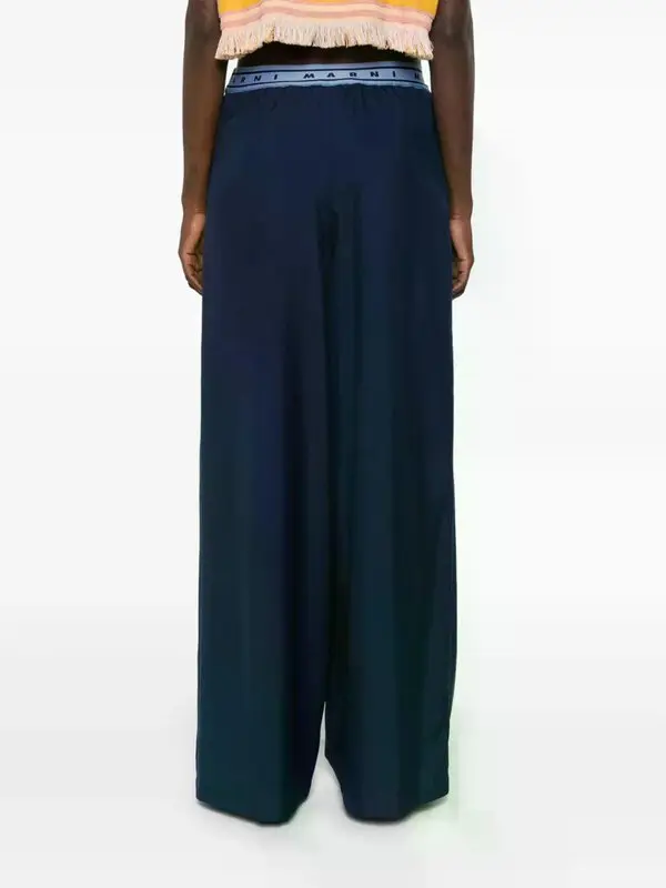 Marni Logo-band Wool Trousers
