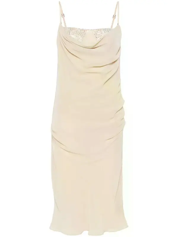 Attico Draped Midi Dress