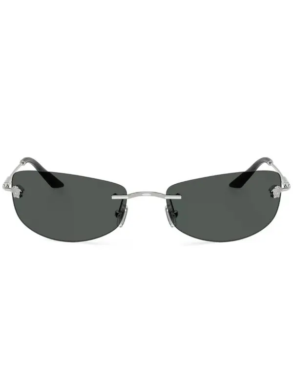 Versace Rectangle-frame Sunglasses - Silver