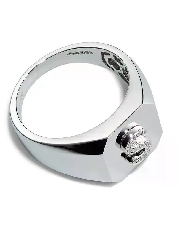 Shay 18k White Gold S-initial Diamond Ring
